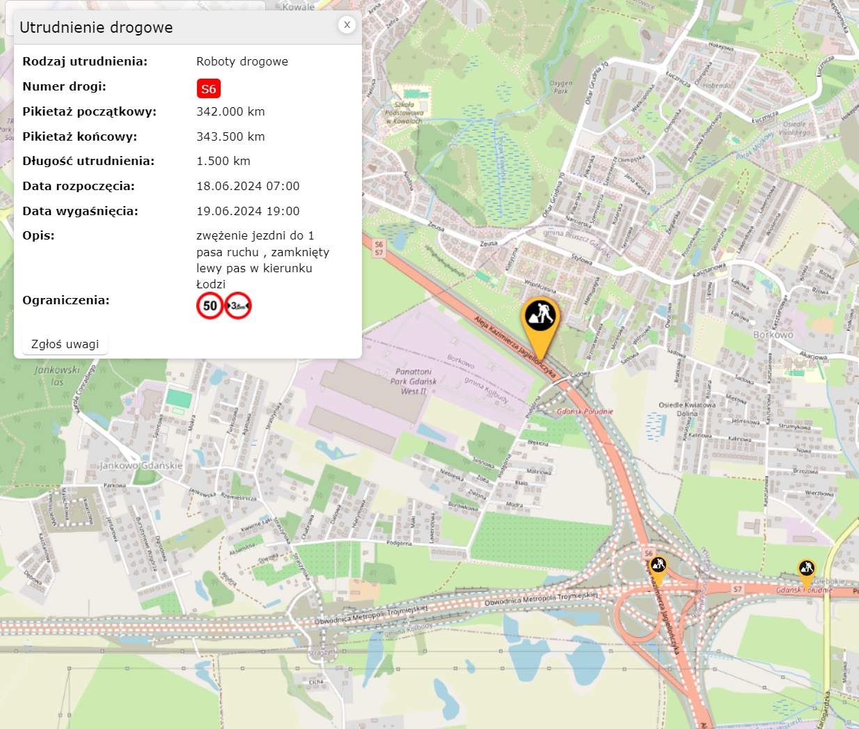 Utrudnienia na obwodnicy Trójmiasta! Czasowe zamknięcia jezdni